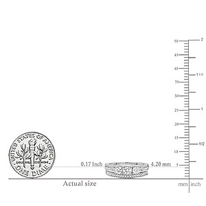 Dazzlingrock Collection 1.00 Carat (Cttw) 14K Round Diamond 3 Stone Engagement Ring Set 1 CT, White Gold, Size 7.5