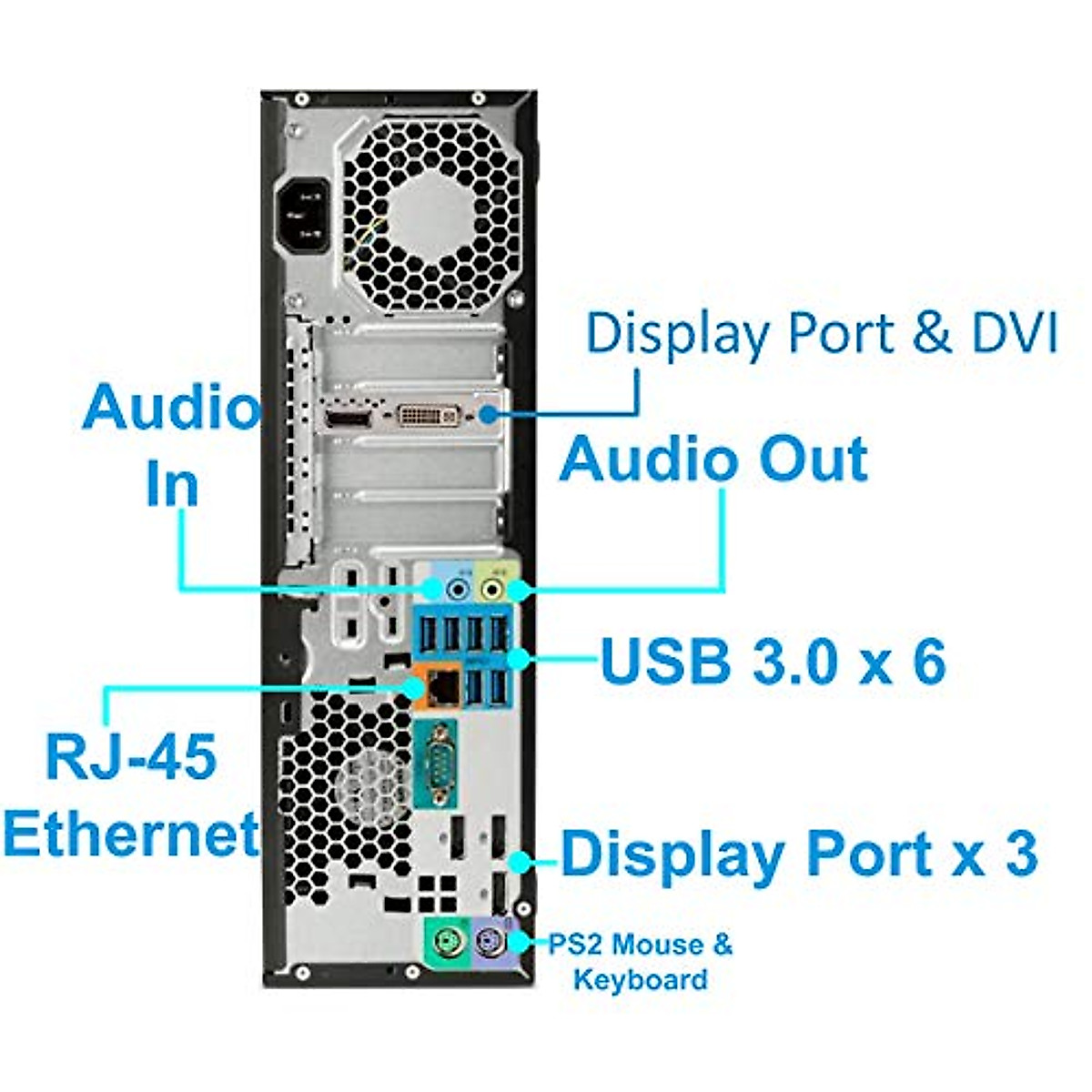 HP Z240 Workstation SFF Desktop PC, Intel Core i5-6500 Upto 3.60GHz, 16GB RAM, 256GB SSD, AMD Radeon HD 8570 1GB 4K, DisplayPort, HDMI, DVI, AC Wi-Fi, Bluetooth - Windows 10 Pro (RENEWED)