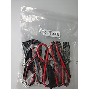 iMESTOU 16AWG SAE Cables SAE Power Extension Cable 2 Pin Quick Disconnect DC Connector Cord Plugs 12V 30CM with Waterproof Caps for Motorcycle Car Battery Jump Starter Solar Applications(5PCS)