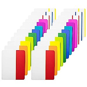 KIMCOME 480 Pieces Sticky Tabs 2 Inch Index Tabs, Colored Page Markers Repositionable Tape Flags For Books, Binders And File Folders, [24 Sets 12 Colors] Easy To Stick, Removes Cleanly