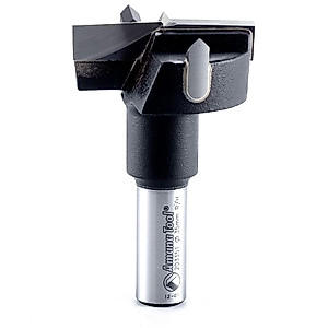 Amana Tool 203351 Carbide Tipped Hinge Boring Drill Bit 35mm Dia x 57mm Long x 10mm Right Hand