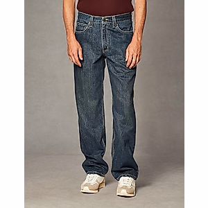 Carhartt mens Relaxed Fit 5-pocket jeans, Bed Rock, 38W x 32L US