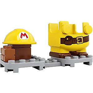 LEGO Super Mario Builder Mario Power-Up Pack 71373 Building Kit, Fun Gift for Kids to Power Up The Mario Figure in The Adventures with Mario Starter Course (71360) Playset (10 Pieces)