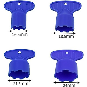 4 Pack (4Size) Sink Cache Faucet Aerator Keys Faucet Aerator Removal Wrench Tools for Mm16.5,18.5,21.5,24