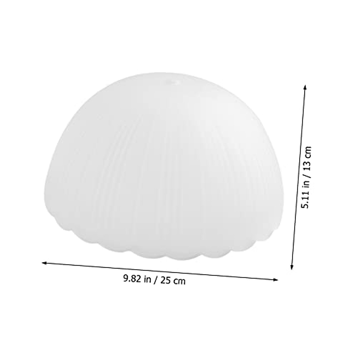 EXQUIMEUBLE 1PC glass lampshade table lamp shades bedside lamp shades clip on lamp shade small lamp shades glass light shade replacement glass light cover stand e27 white floor lamp rural