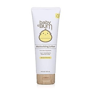 Baby Bum Everyday Lotion | Moisturizing Baby Body Lotion for Sensitive Skin with Shea and Cocoa Butter| Banana Coconut | Gluten Free and Vegan | 8 FL OZ