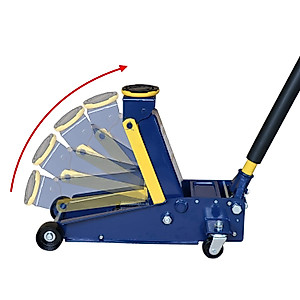 Aain® Heavy duty 3 Ton Floor Jack, Steel Hydraulic Service Jack Quick Rise With Double Pump Quick Lift, Blue HT3300