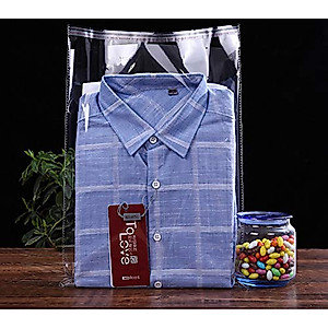 15” x 20” Clear Cellophane Bags Resealable Plastic OPP Bags Self Seal Poly Bags for Apparel,Party Wedding Gift Bags (15X20 inch(100Pcs)
