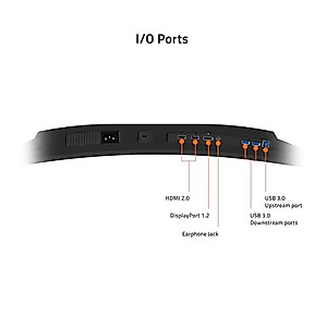 GIGABYTE G27QC A (27" 165Hz 1440P Curved Gaming Monitor, 2560 x 1440 VA 1500R Display, 1ms (MPRT) Response Time, 88% DCI-P3, HDR Ready, 1x Display Port 1.2)
