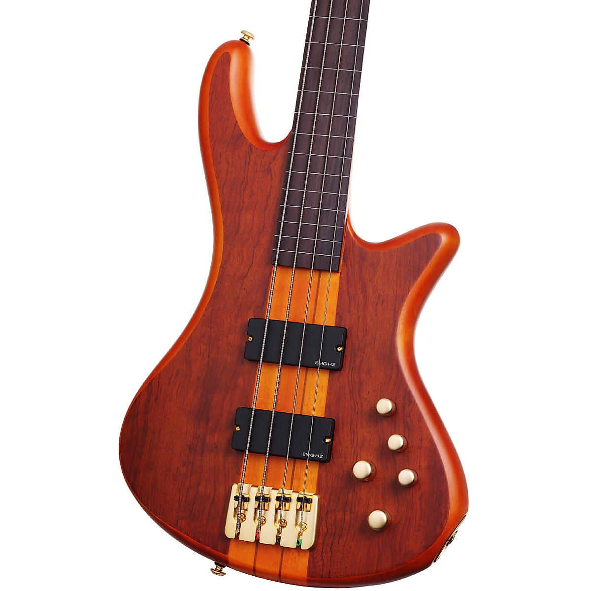 Schecter Stiletto Studio-4 Fretless Electric Bass Honey Satin (HSN)Left Handed