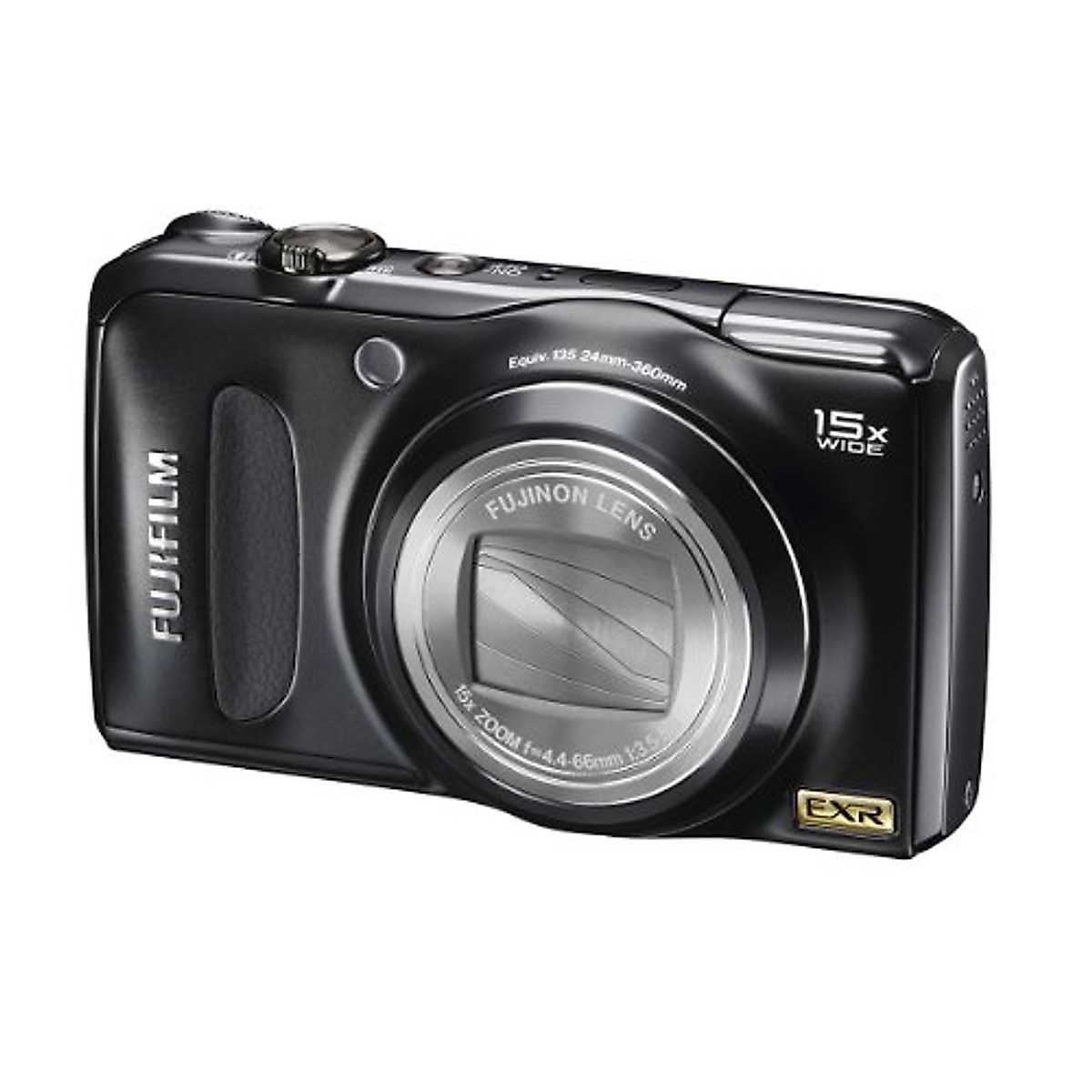 FUJIFILM FinePix Digital Camera F300EXR (Black) F FX-F300EXR B 12MP CCD 15x Optical Zoom Wide angle24mm 3.0-inch Display - International Version