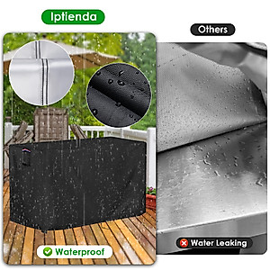 Iptienda Patio Bar Table Cover for Outdoor Console/Buffet Table, 50 Inch Waterproof Prep Table Cover for Grill Cart, Stainless Steel/Metal Table-50"L x 34"W x 36"H