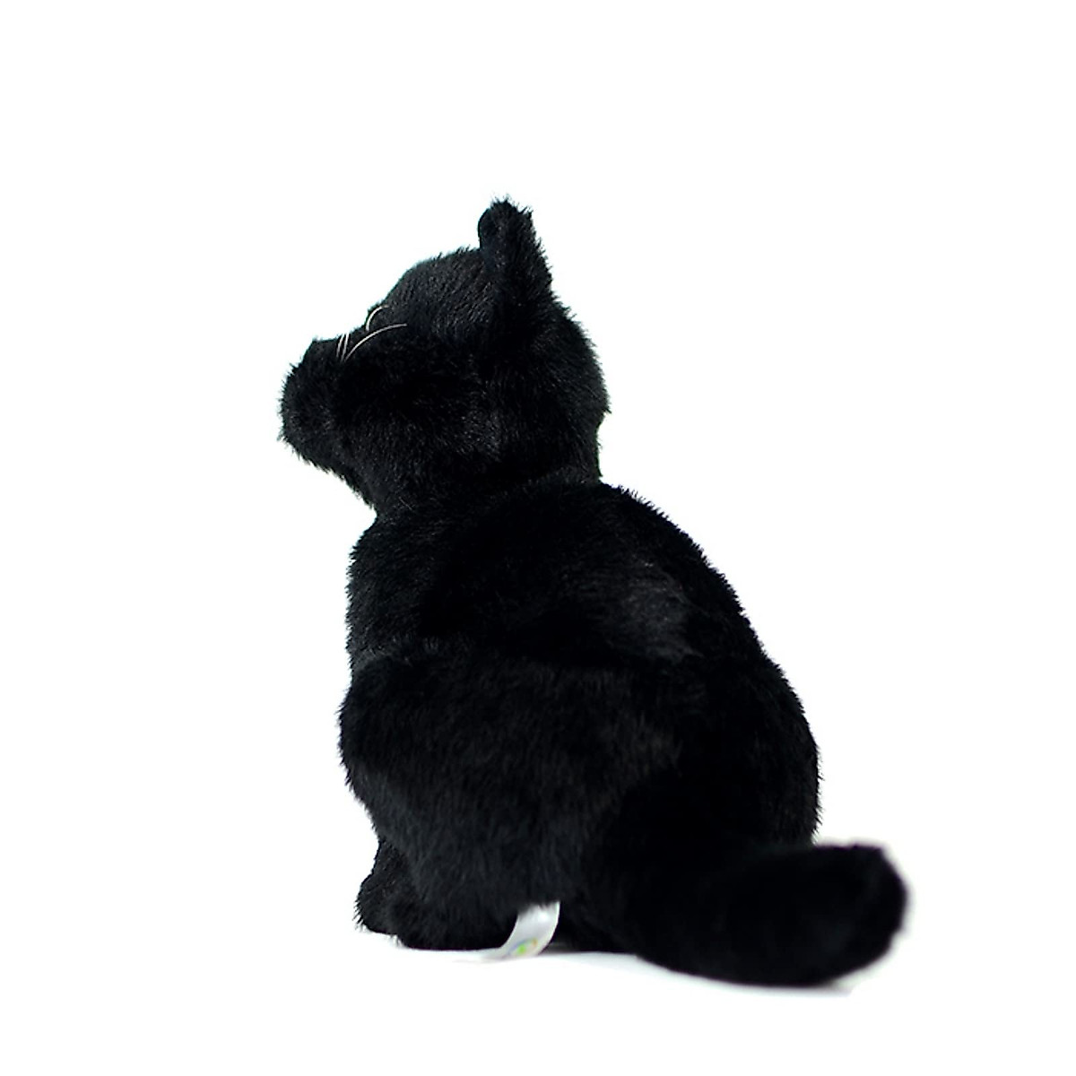 FRANKIEZHOU Realistic Black Cat Stuffed Animal-8.27",Cat Plush Toy, Soft Plush Doll for Boy,Funny Pillow,Girl Toys,Gifts for Kids, Home Decor,Hugging Toy