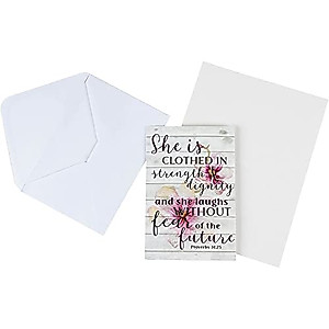 60 Pack Christian Inspirational Greeting Cards with Envelopes, Bulk, Motivational Bible Verses Scripture (Floral Design, 4x6 In)