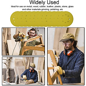 M-jump 100 Pack 5 Inch Sanding Discs, 120 Grit Hook and Loop Sandpaper for Woodworking or Automotive, 8 Hole Gold Premium Dustless Random Orbit Sandpaper