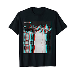 Vaporwave Aesthetic Sad Anime Girl Retro Eboy Egirl Harajuku T-Shirt