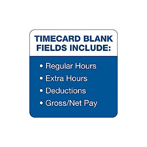 Tops 1275 Time Clock Cards, Bi-Weekly, Two-Sides, 3-1/2-Inch x9-Inch,500/BX