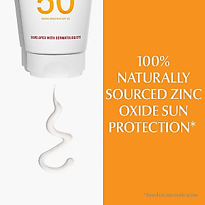 Eucerin Sun Sensitive Mineral Baby Sunscreen SPF 50, Sunscreen Lotion With Zinc Oxide Protection, 4 Fl Oz Tube