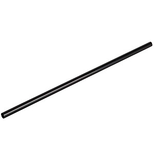 BWS 7 3/4" Jumbo Black Unwrapped Straw, Case of 5000