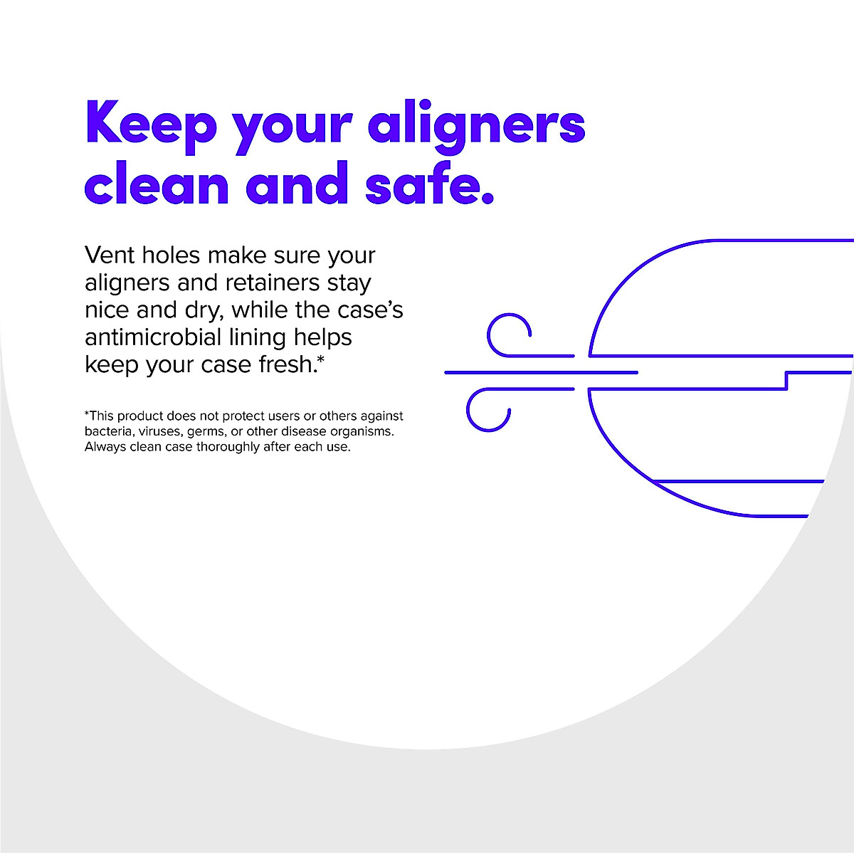 SmileDirectClub Trackable Retainer/Aligner Case Powered by Tile - Item Locator and Finder for Retainers and Aligners