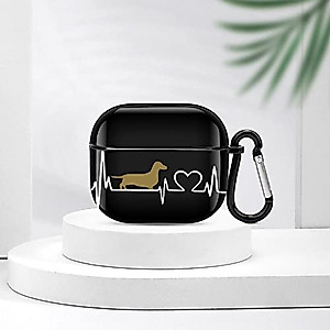 Dog Airpods 3rd Generation Case with Keychain Protective Airpods 3 Case Cover Airpods Gen 3 Case Cute Compatible with Apple Earpods,Gifts for Women Men Him Girls