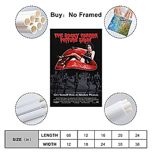 TONGYANG The Rocky Horror Picture Show Poster Movie Posters for Bedroom Aesthetic Wall Decor Canvas Wall Art Gift 12x18inch(30x45cm)
