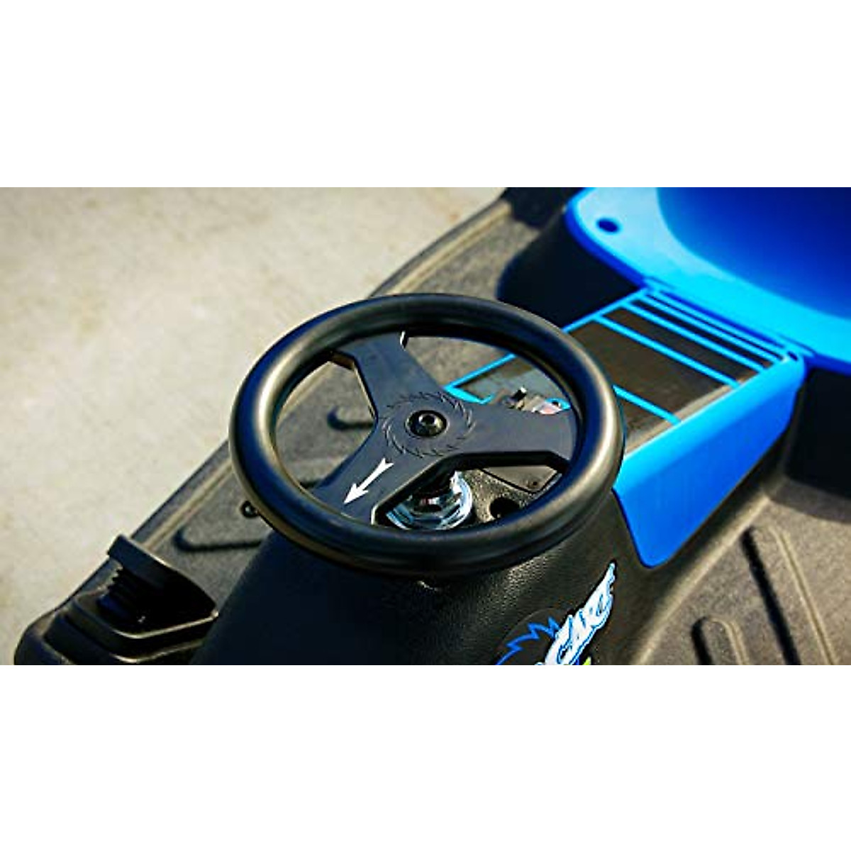 Razor Crazy Cart Shift for Kids Ages 6+ (Low Speed) 8+ (High Speed) - 12V Electric Drifting Go Kart for Kids - High/Low Speed Switch and Simplified Drifting System, for Riders up to 120 lbs,Black/Blue