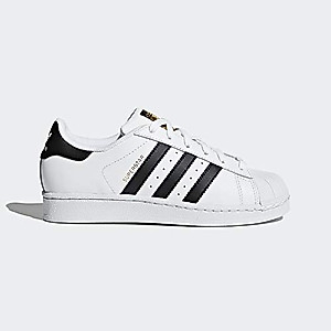 adidas Originals unisex child Superstar Sneaker, White/Core Black/Core White, 7 Big Kid US