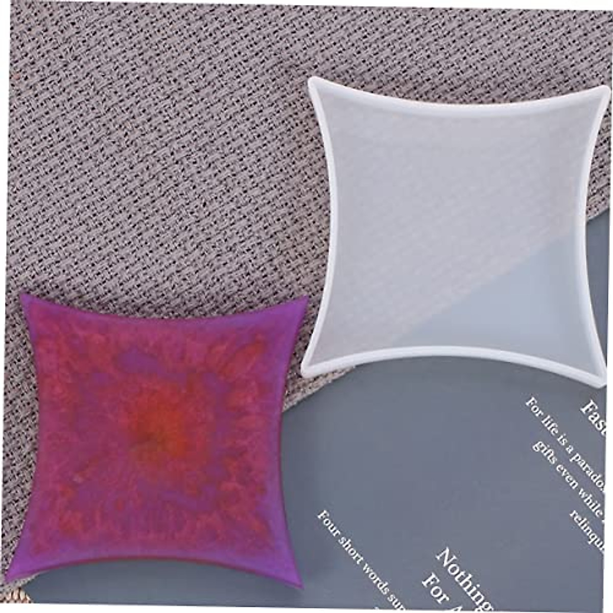 COHEALI 1pc Jewelry Resin Molds Silicone Coasters Silicone Molds for Resin Resin Tray DIY Ashtray Resin Silicone Ashtray Epoxy Resin DIY Coaster Mold Resin Coaster Mold Epoxy Silicone Mold