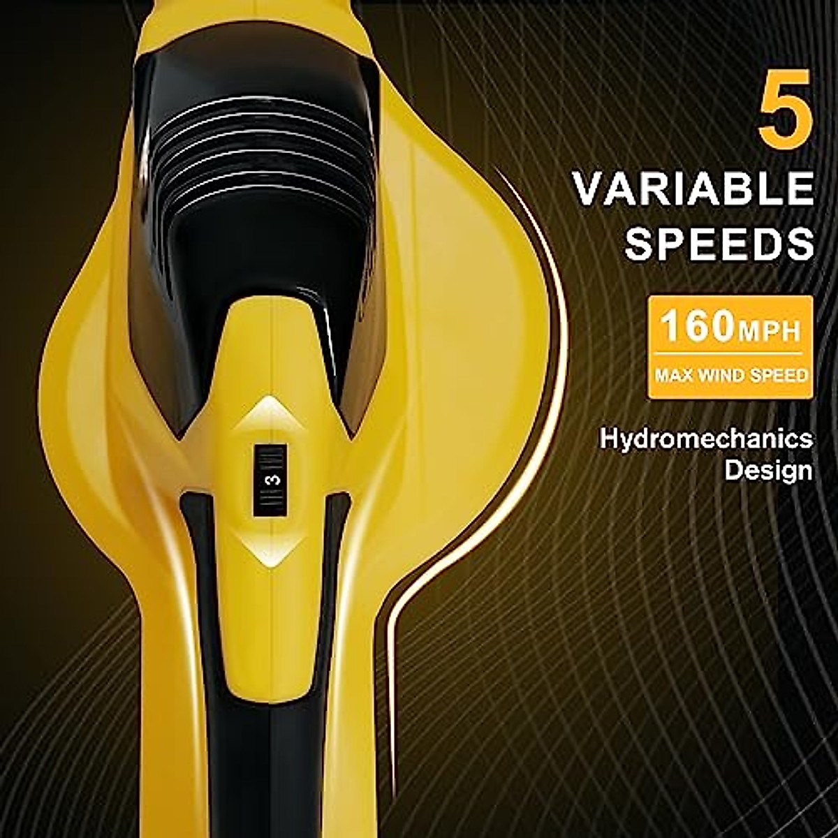 Jujubean Electric Leaf Blower Cordless, Battery Leaf Blower with Battery and Charger, 5.0Ah Battery Powered Variable-Speed Lightweight Handheld Blower for Lawn Care, Patio, Yard, Terrace