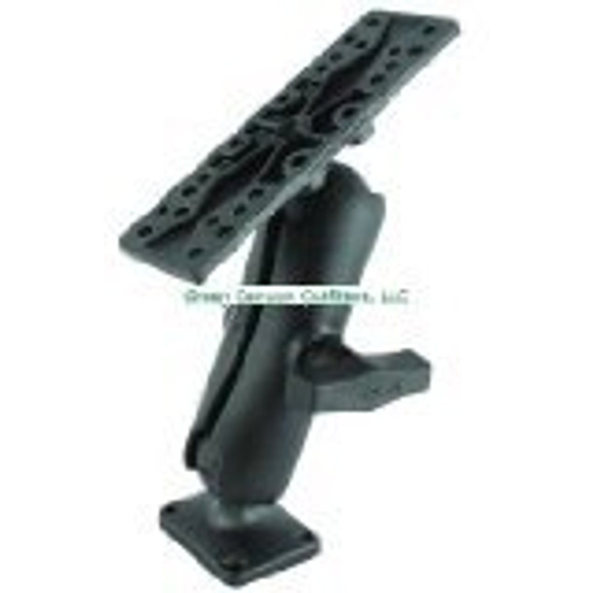 RAM Composite Double Socket Mount with 6.25" x 2" Base Plate on a 2" x 2.5" Square Base