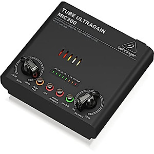 Behringer MIC300 Audiophile Vacuum Tube Preamplifier with Limiter