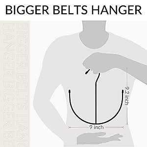 ZEDODIER Belt Hangers, Belt Rack Black Closet Accessories Organizers, Closet Organizer Hook Rack for Belt, Ties, Scarves, Camisoles, Hats, Bras, Shoes