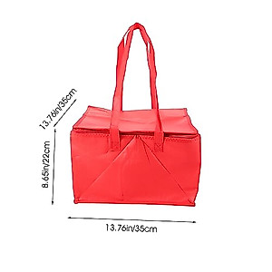 BESPORTBLE Zip Ties Outdoor Insulation Bags Zip Ties Outdoor Non-woven Fabric Food Warmer Bag Cold Food Bags High Capacity Storage Bags Reusable Grocery Bag