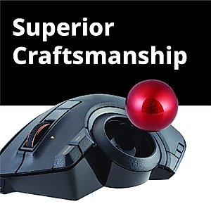 ELECOM 2.4GHz Wireless Thumb-Operated Trackball Mouse & Wired/Wireless/Bluetooth Thumb-Operated Trackball Mouse (M-XT3DRBK-G & M-XPT1MRXBK)