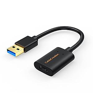 CableCreation USB 3.1 USB C Female to USB Male Adapter 5Gbps USB to USB C Adapter, USB A to USB C Adapter Female USB C Adapter for Laptops Logitech StreamCam, etc