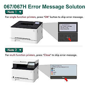 067H 067 MF656Cdw Toner Cartridge 4 Pack Set High Yield Compatible Replacement for Canon 067H for Canon imageCLASS LBP633Cdw LBP632Cdw MF653Cdw MF654Cdw MF656Cdw Series Printer CRG-067H CRG067H Ink