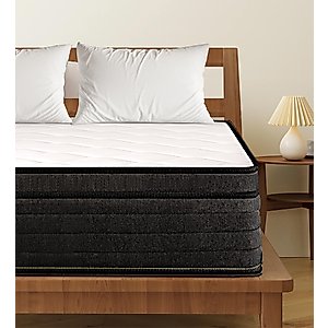 elitspace Hybrid Full Mattress,Memory Foam Hybrid 10 Inch Full Size Springs Mattresses,Fits All Bed Frames Full Size Mattress,Medium Firm Feel Mattress,CertiPUR-US.