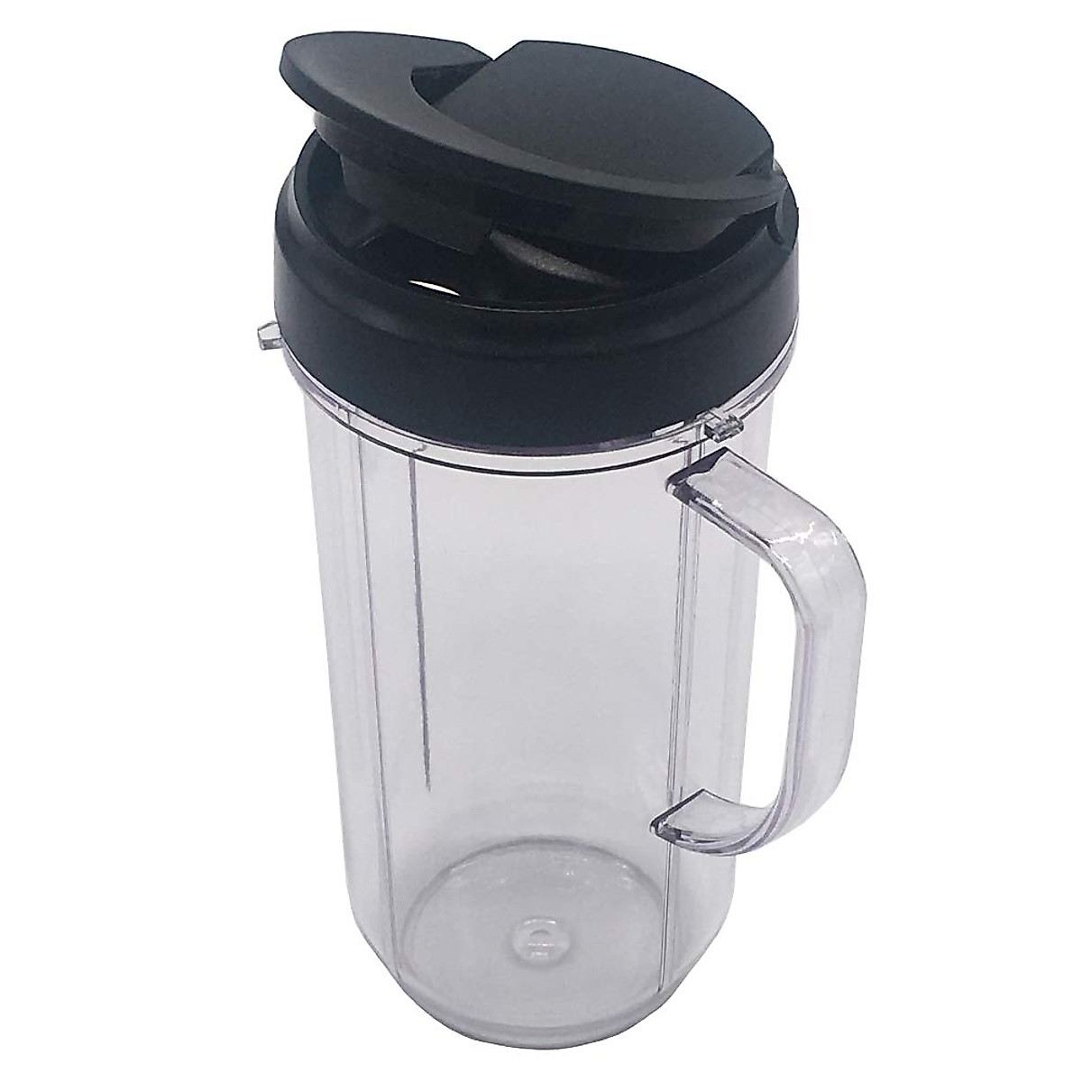 Joystar 2pcs Replacement Part 22oz cup with Flip Top Lid for Magic Bullet Blender, Mixer, Juicer, Food Processor (Model MB1001) (2X 22oz cup with lid)