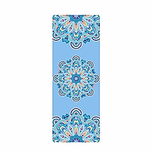 Meileer Yoga Mat |Travel Yoga Mat| Foldable Lightweight Anti-Slip Quick Dry Luxurious Yoga Mat/Towel|1mm Thick|Spray Bottle Included (Cytzle)