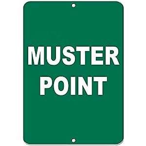 Wallboard Exit Parking Lot Sign with Ahead Arrow - 8x12 Inch (20cm x 30cm)
