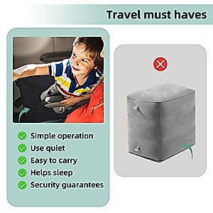 Diueti- Airplane footrest，Airplane Bed for Toddler, Toddler Airplane seat Extender,Toddler Airplane Travel Essentials,Airplane Footrest for Kids，Airplane Bed for Kids(Black)