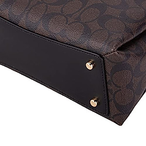 Coach Mini Lillie Carryall In Signature Canvas (Brown,black)