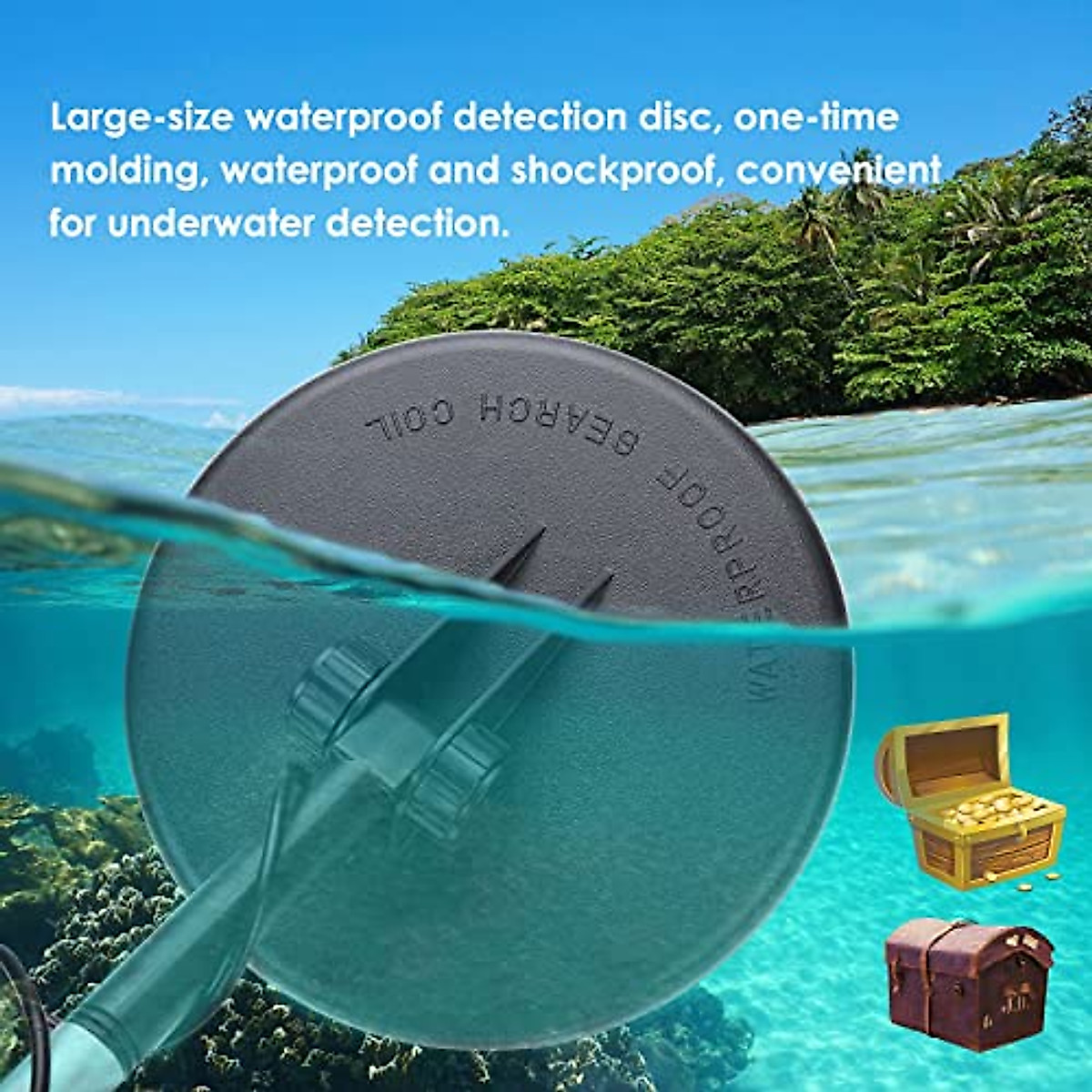 Finderomend Metal Detector MD-4030 Pro Waterproof Metal Detector Underground Search Coil,high Accuracy Adjustable Height (with Headphone and Shovel) (Updated 3)