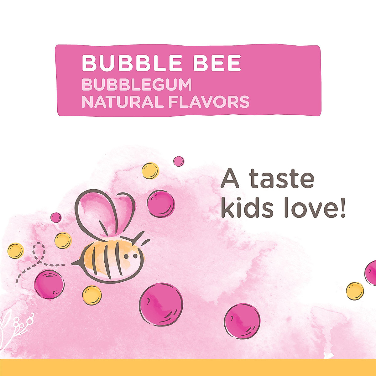 Burt's Bees Kids Toothpaste, Natural Flavor, Fluoride Free, Bubble Bee, 4.7 oz, Pack of 4