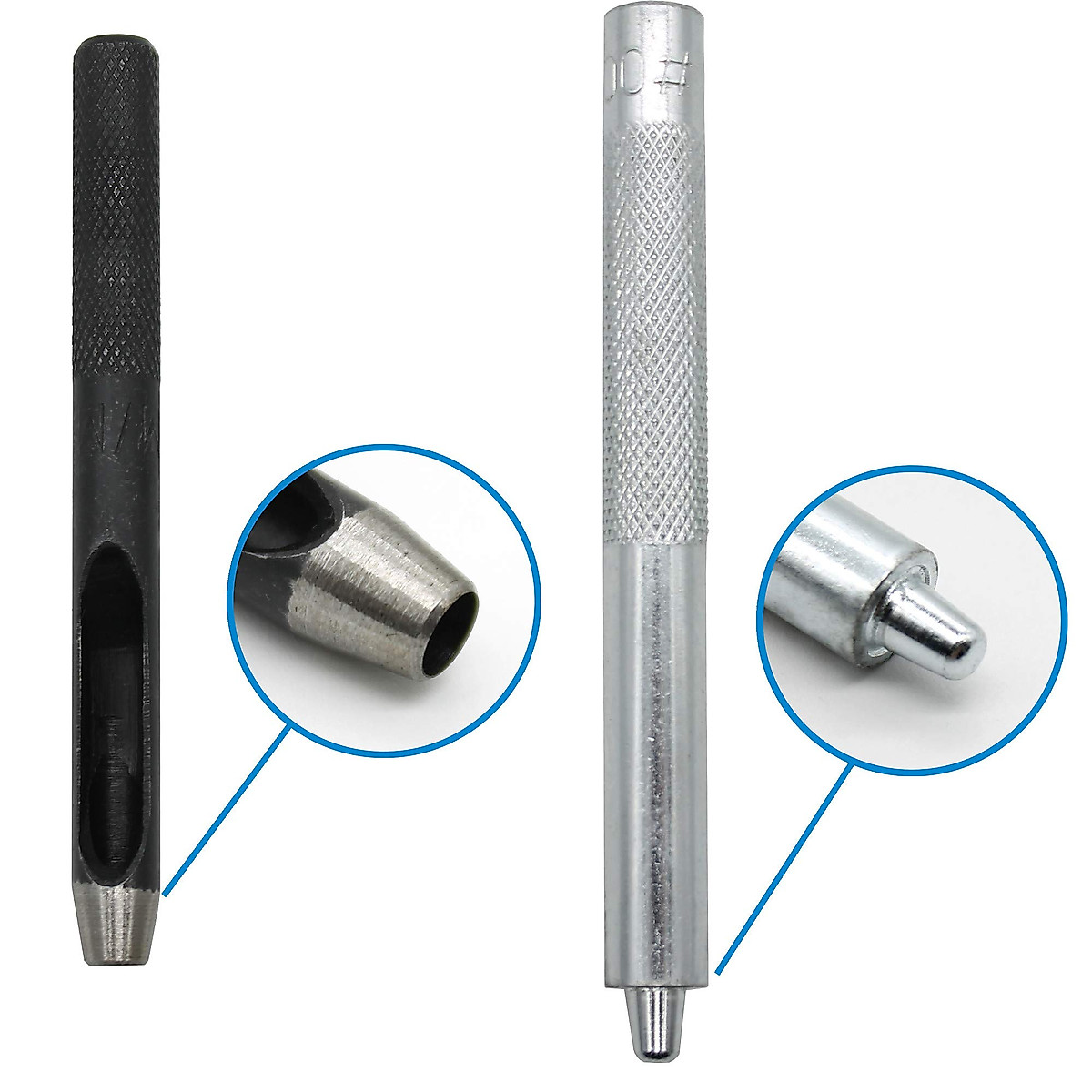 Raydodo 200 Sets Reinforced Grommet Kit, 3/16 Inch Metal Brass Eyelet Kit with 3 Pieces Grommet Tool Boot Eyelet Repair Kit and Grommets for Fabric, Tarps, Leather, Belt with Storage Box