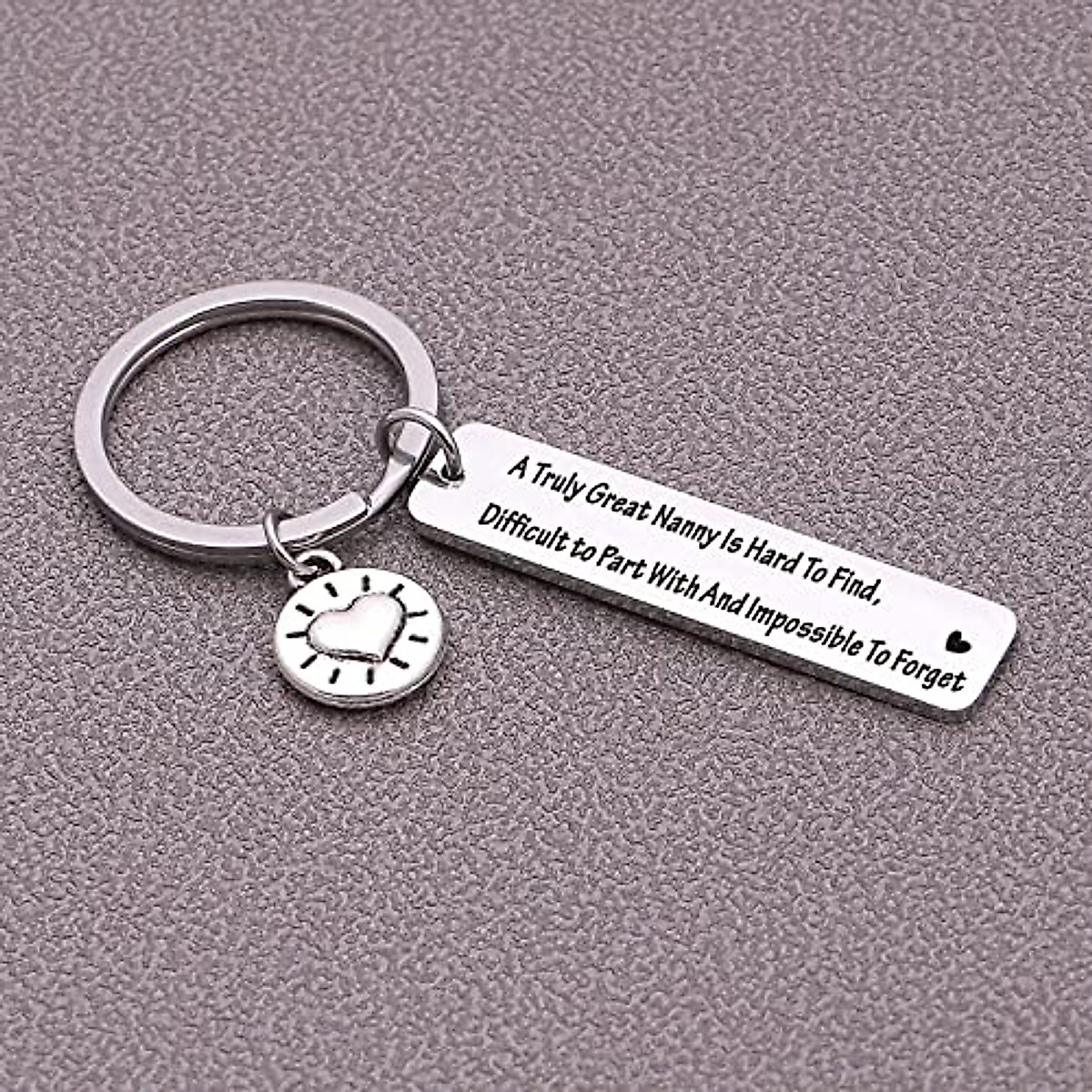 ASANHAO Nanny Retirement Keychain Child Caregiver Keychain Caretaker Keychain Child Care Gift Giver Gift Daycare Jewelry Childminder Keychain Babysitter Jewelry Daycare Gift Nanny Keychain
