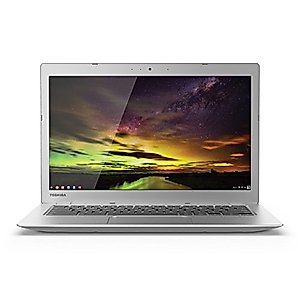 Toshiba CB35-B3330 13.3 Inch Chromebook (Intel Celeron, 2GB, 16GB SSD, Silver) (Renewed)