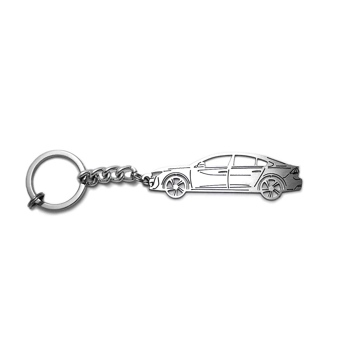 AWA Keychain With Ring For Peugeot 508 II Steel Key Pendant Chain Automobile Gift Car Design Accessories Laser Cut Home Key