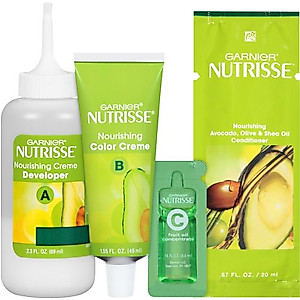 Garnier Nutrisse Ultra Color Nourishing Hair Color Crème, BL33 Reflective Bronze Black, 1-count (Packaging May Vary)